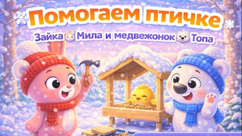 ПОМОГАЕМ ПТИЧКЕ! ДОБРАЯ ПЕСЕНКА ПРО ТОПУ И МИЛУ! ЗВЕРЯТА МУЗЫКА ДЛЯ ДЕТЕЙ НОВАЯ СЕРИЯ
