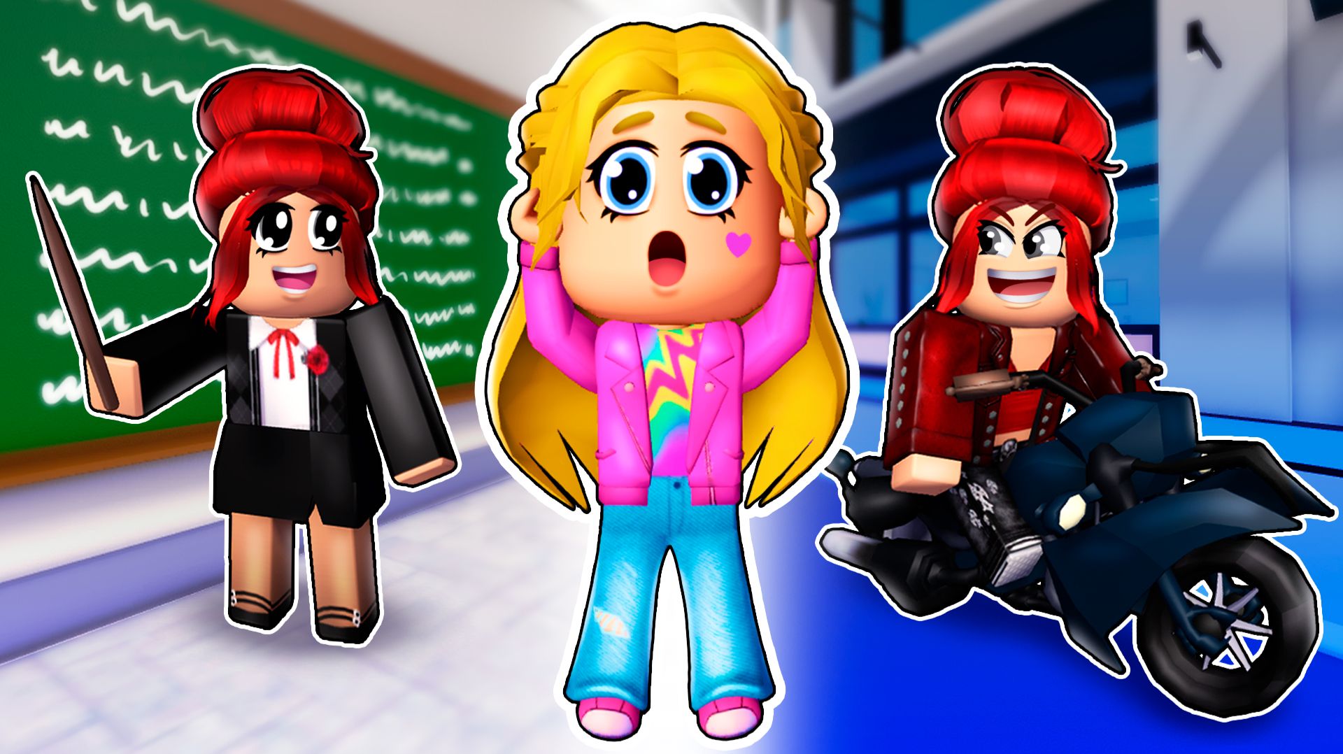 НОВАЯ УЧИТЕЛЬНИЦА ОКАЗАЛАСЬ БОССОМ БАНДЫ | Roblox История - Злата Бадабум