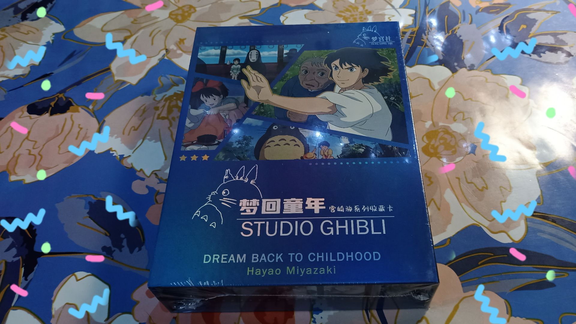 Коллекционные карточки по вселенной аниме Хаяо Миядзаки. Синий бокс