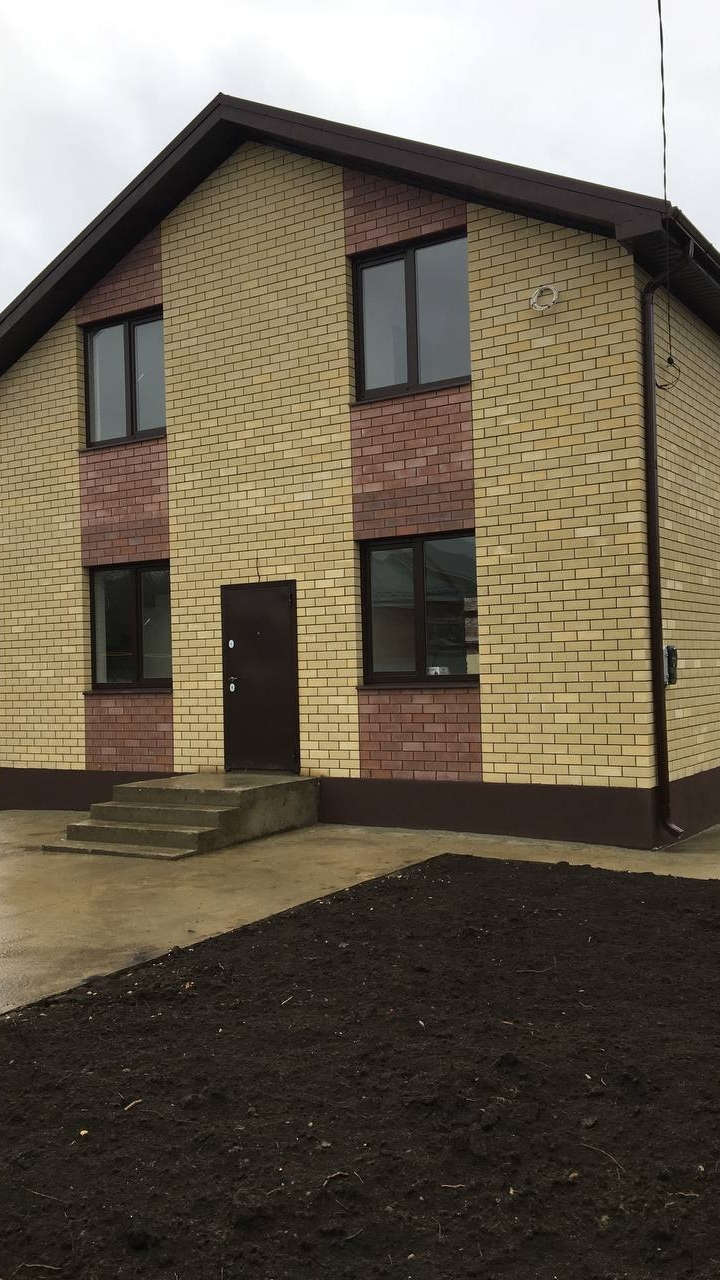 Дом 124 Кв.м. 4 Сотки.  Краснодар, Ростовское Шоссе, СНТ Мечта