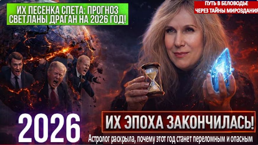 «Не сопротивляйтесь — вас всё равно сметёт»: астролог Драган предрекла России и миру страшный 2026