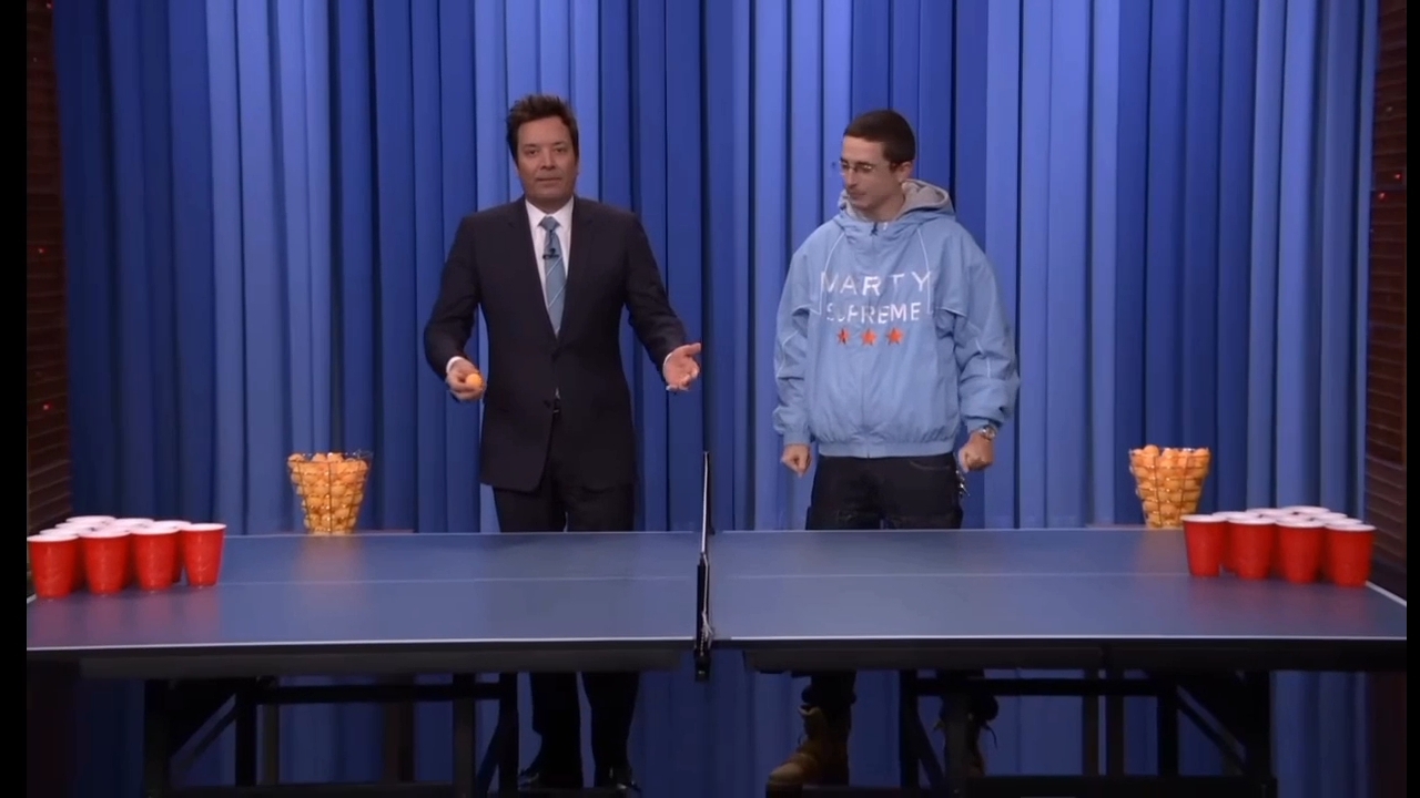 Пивной понг с Тимоти Шаламе | «Вечернее шоу» с Джимми Фэллоном в главной роли