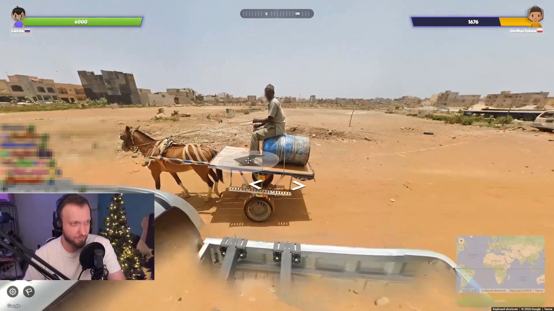 Lasqa - играет в GeoGuessr Steam Edition