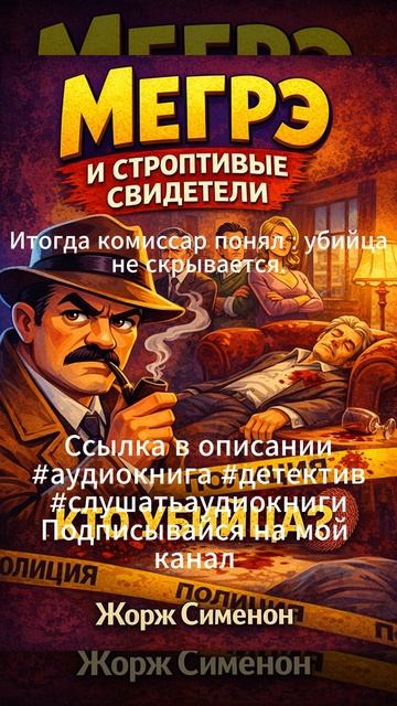 Жорж Сименон   Мегрэ и строптивые свидетели     #аудиокнига #детектив #слушатьаудиокнигу