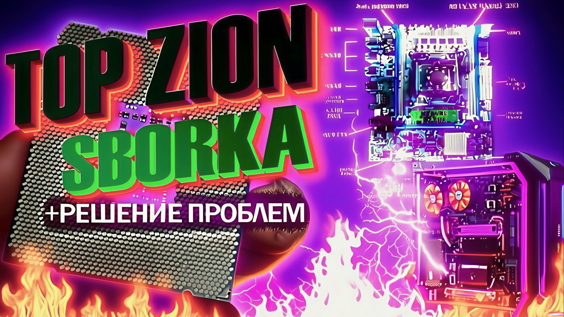 ULTRA-МОЩНЫЙ МОНСТР на ZION: Сборка ПК за 5к + устранение проблем!