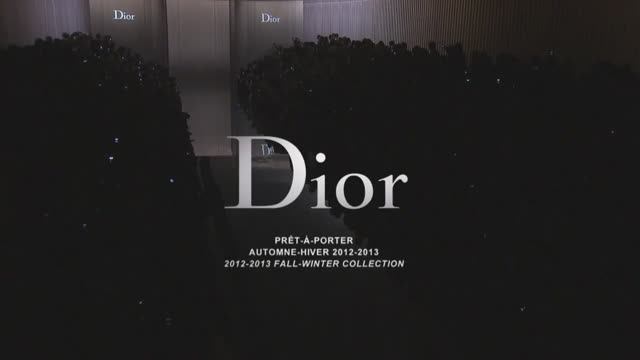 Показ коллекции Christian Dior Prêt-à-Porter осень-зима 2012-2013
