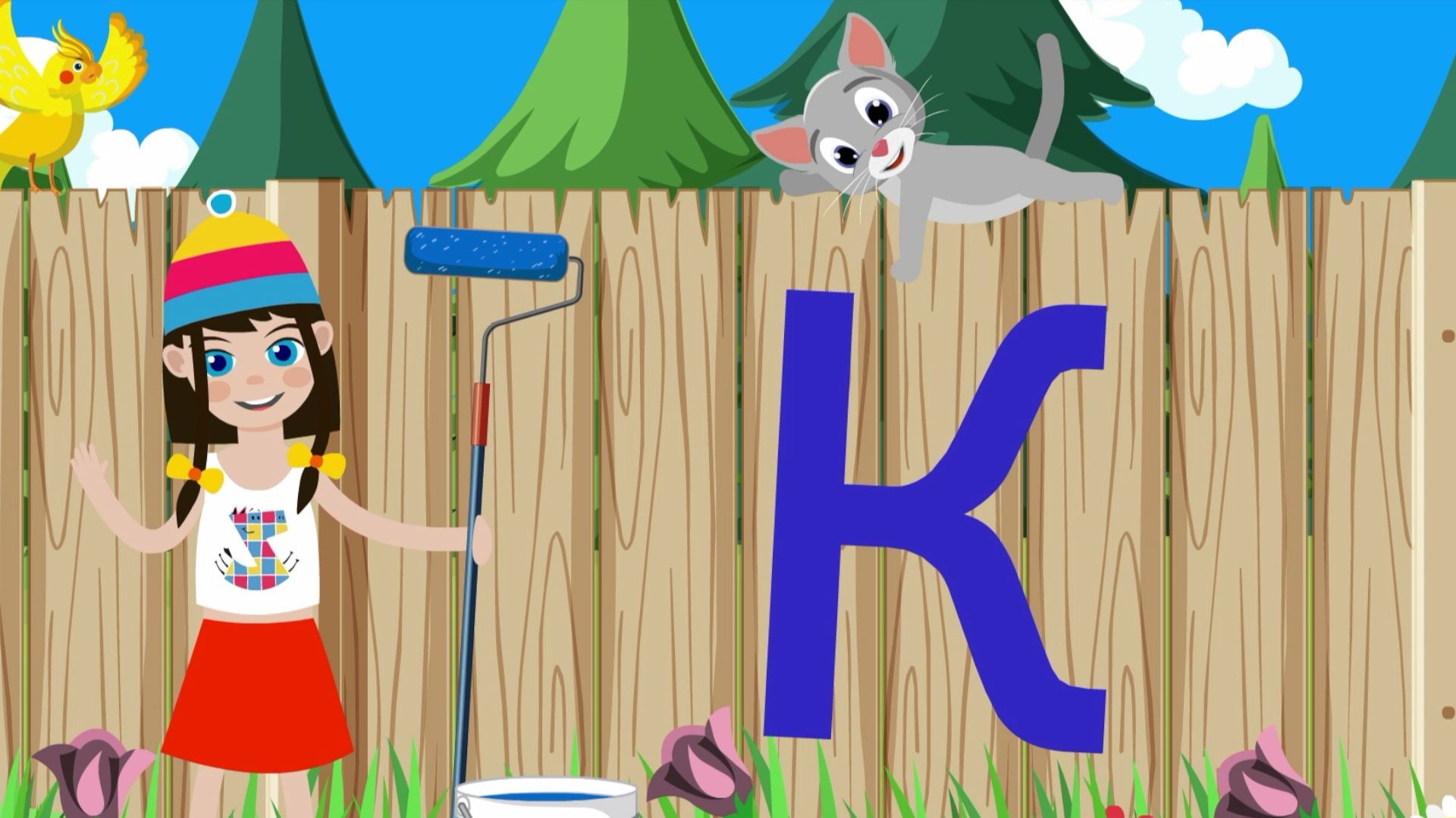 Алфавит для малышей -Учим Буквы И Й К - Любаша Зебра в клеточку - Обучающие детские песни мультики