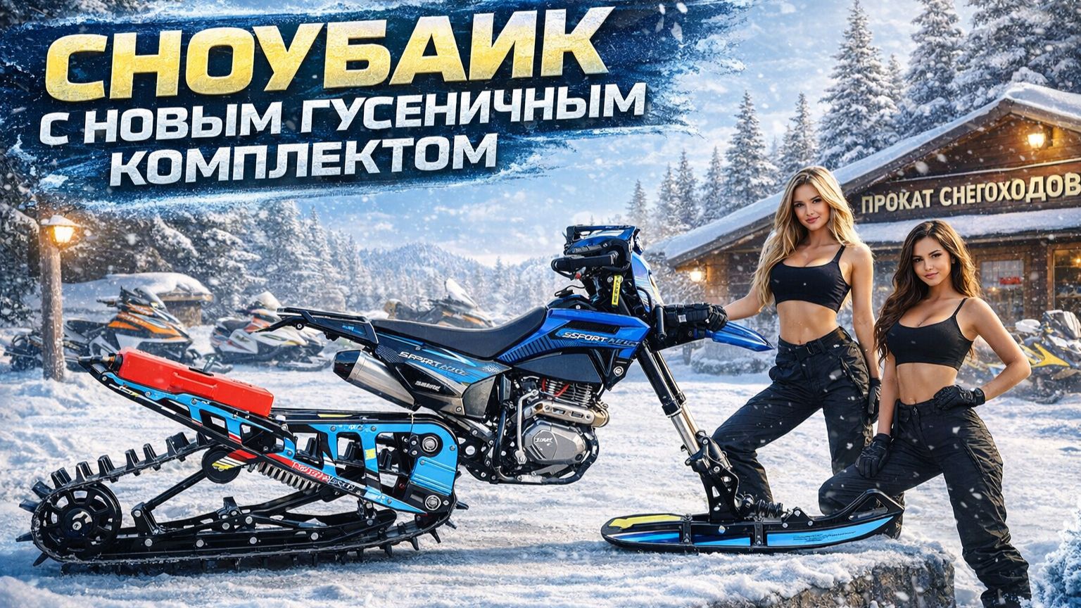 Сноубайк комплект Monotrack 65 для эндуро мотоцикла