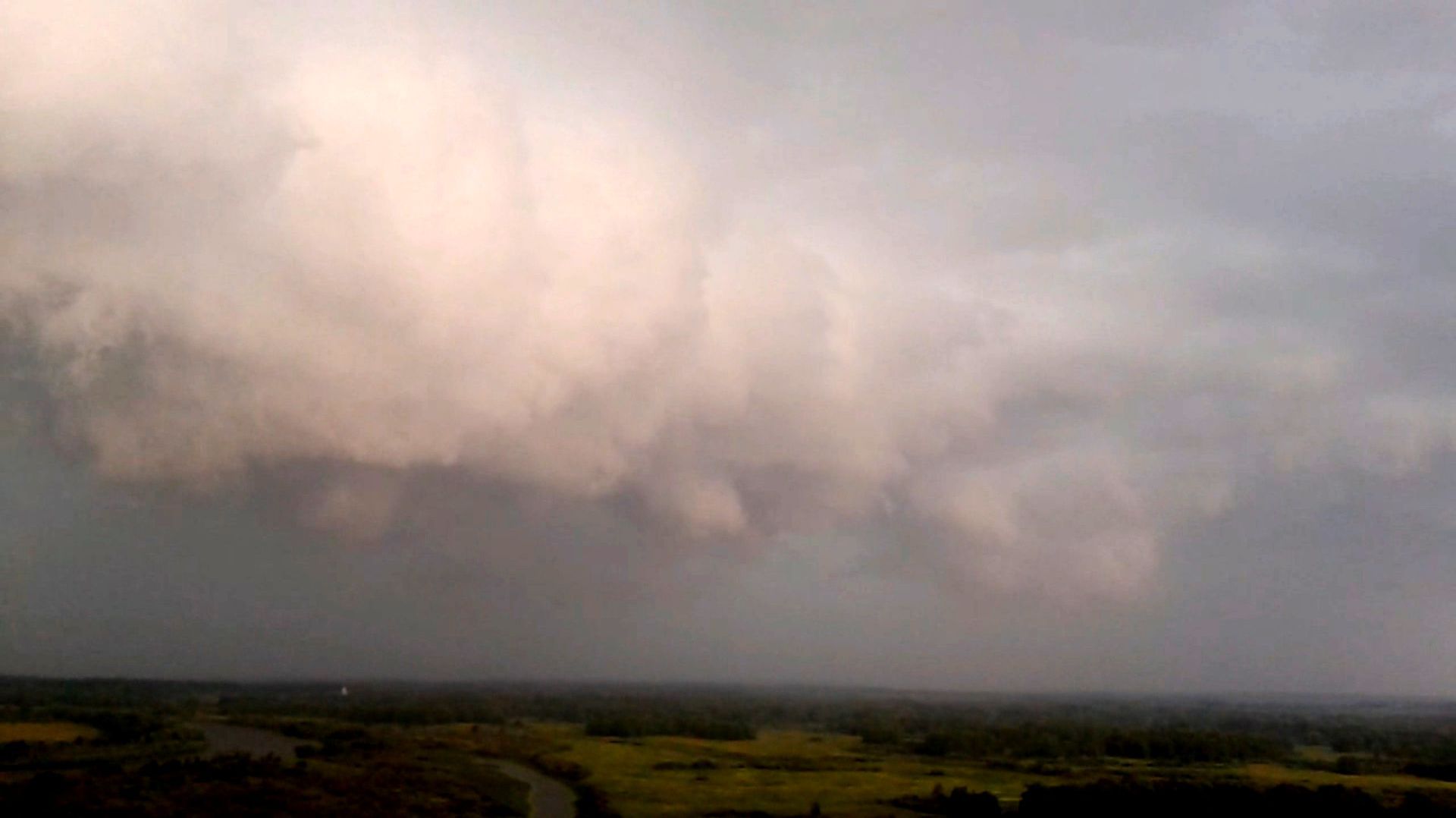 Штормовой фронт над городом Вязники 05.07.2015