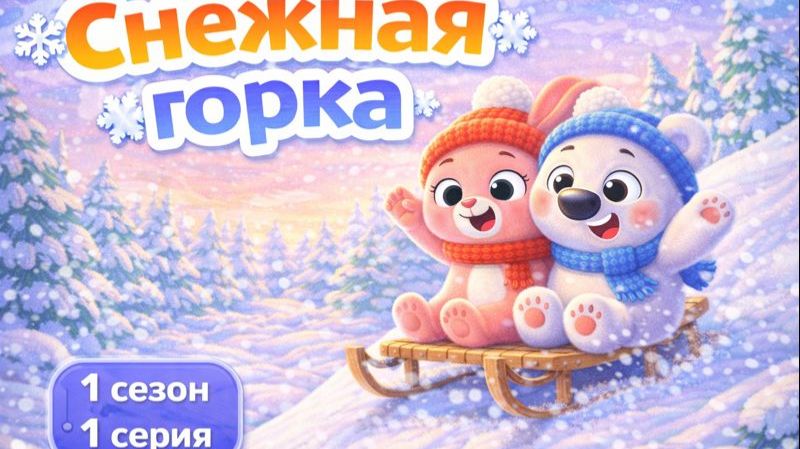 СНЕЖНАЯ ГОРКА МИЛА И ТОПА МУЛЬТИК 1 СЕЗОН 1 СЕРИЯ! ДОБРАЯ ПЕСЕНКА ДЛЯ ДЕТЕЙ