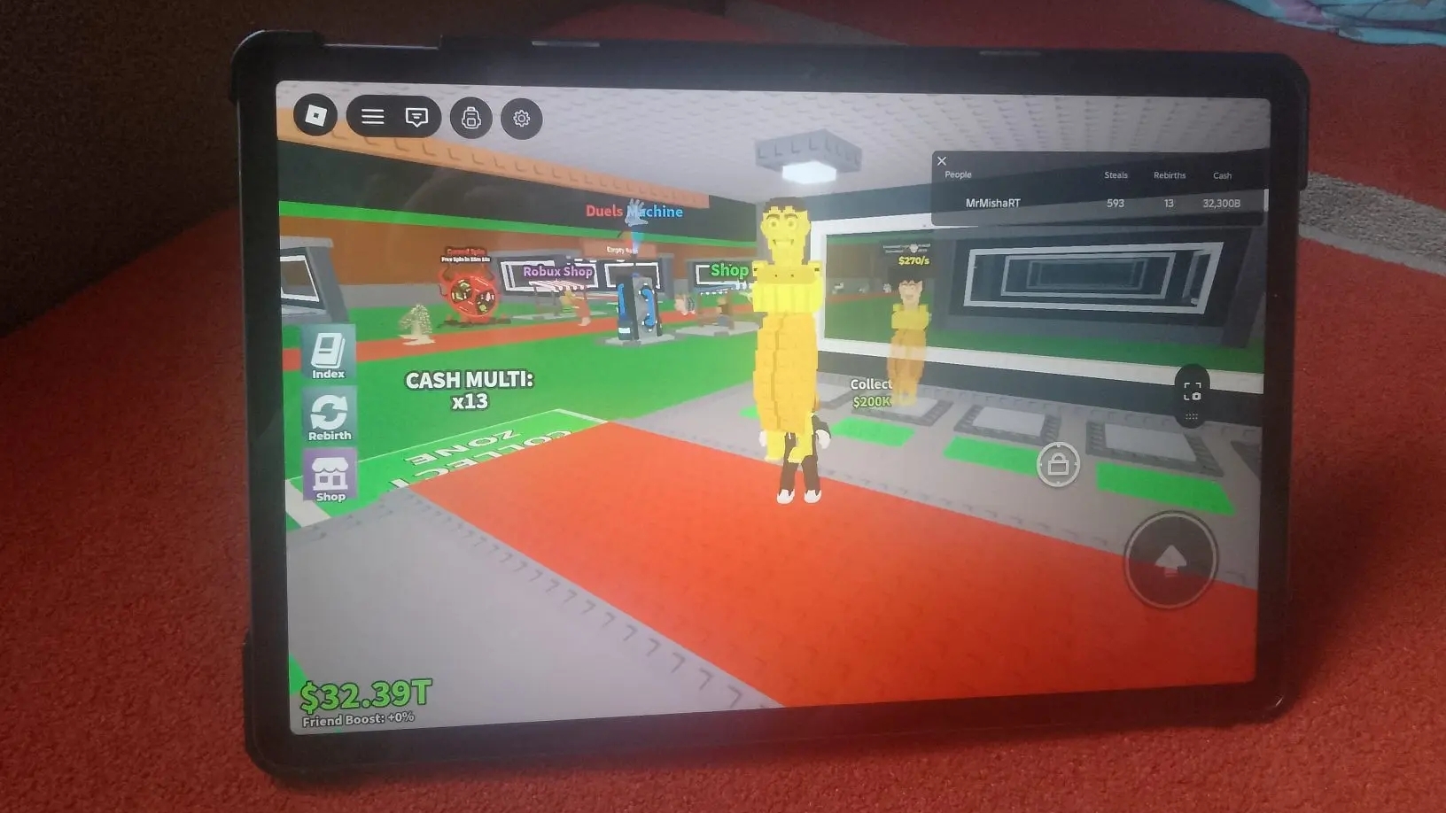 Копим 40T на 14 Перерождение в Steal a Brainrot + Save Brainrot From Tsunamt