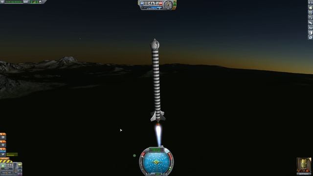 Kerbal Space Program Союз-1М на ракете Р-2М Попытка выйти на орбиту №4