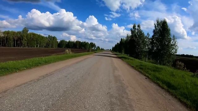 По Шадринскому району и в Далматово по трассе на моноколесе 2025 год часть 5