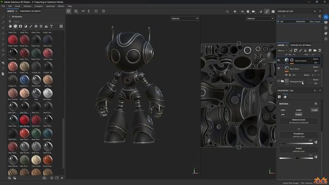 Урок 12. Создание базовых материалов в Substance Painter