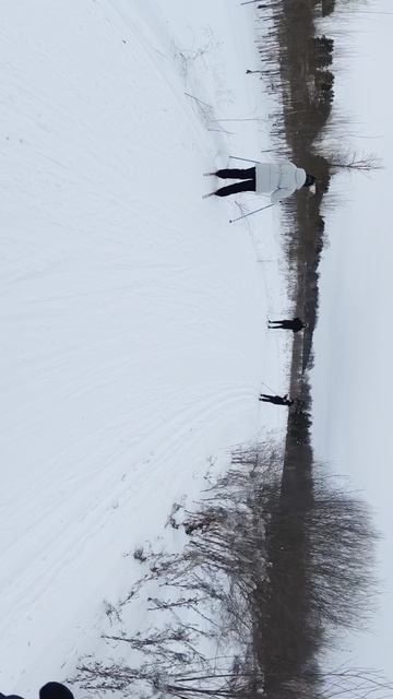 Катались на лыжах и ватрушках зима 26г