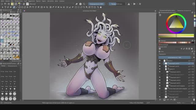 Рисунок в krita для 3D модели