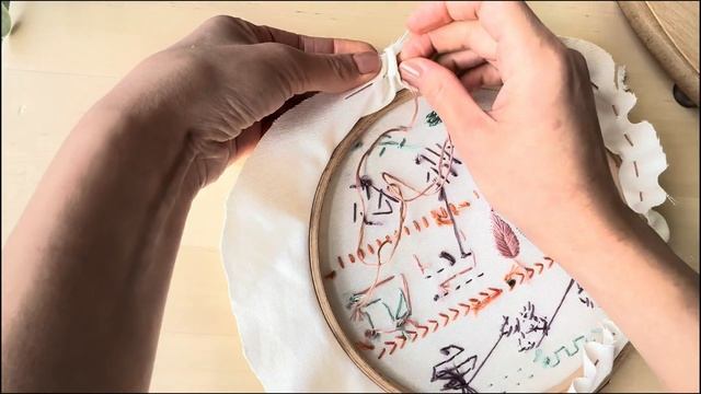 4. Как закрепить нить с обратной стороны