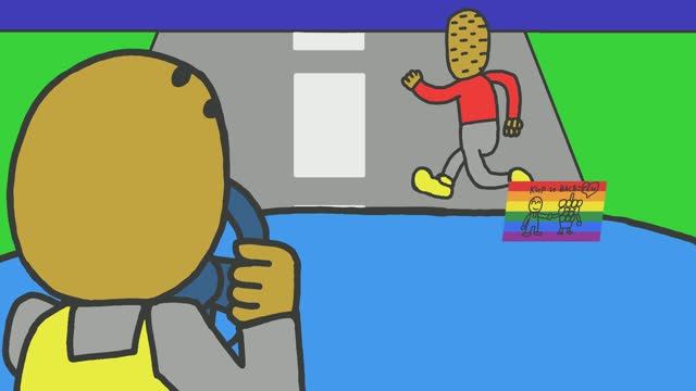 Driving In My Car, но это анимация по Картошке Киму