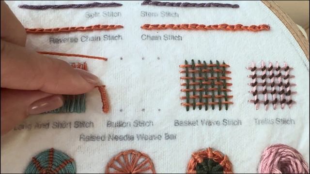 19. Стежок “Гусеничка”