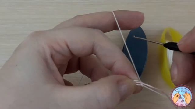 красивое начало с дуги и красивая заправка нитей