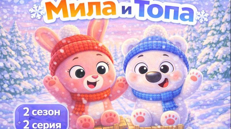 МИЛА И ТОПА НА ГОРКЕ! МИЛЫЙ МУЛЬТИК И ПЕСНКА ДЛЯ САМЫХ МАЛЕНЬКИХ МЕДВЕЖОНОК ДЛЯ ДЕТЕЙ