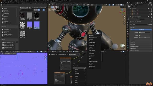 Урок 15. Экспорт текстур из Substance Painter в Blender 4.5