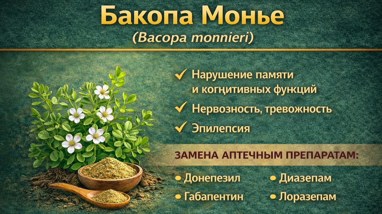 Бакопа Монье (Bacopa monnieri)