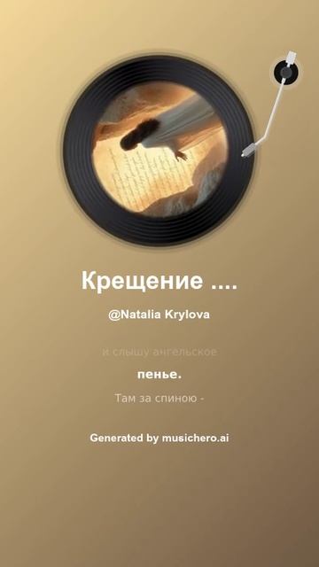 Крещение . На стихи Татьяны Кайсаровой