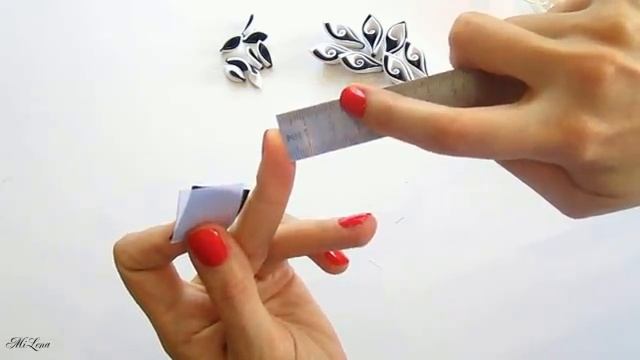 Резинки канзаши, МК _ DIY Scrunchy with Kanzashi flower _ Black & White Ribbon F