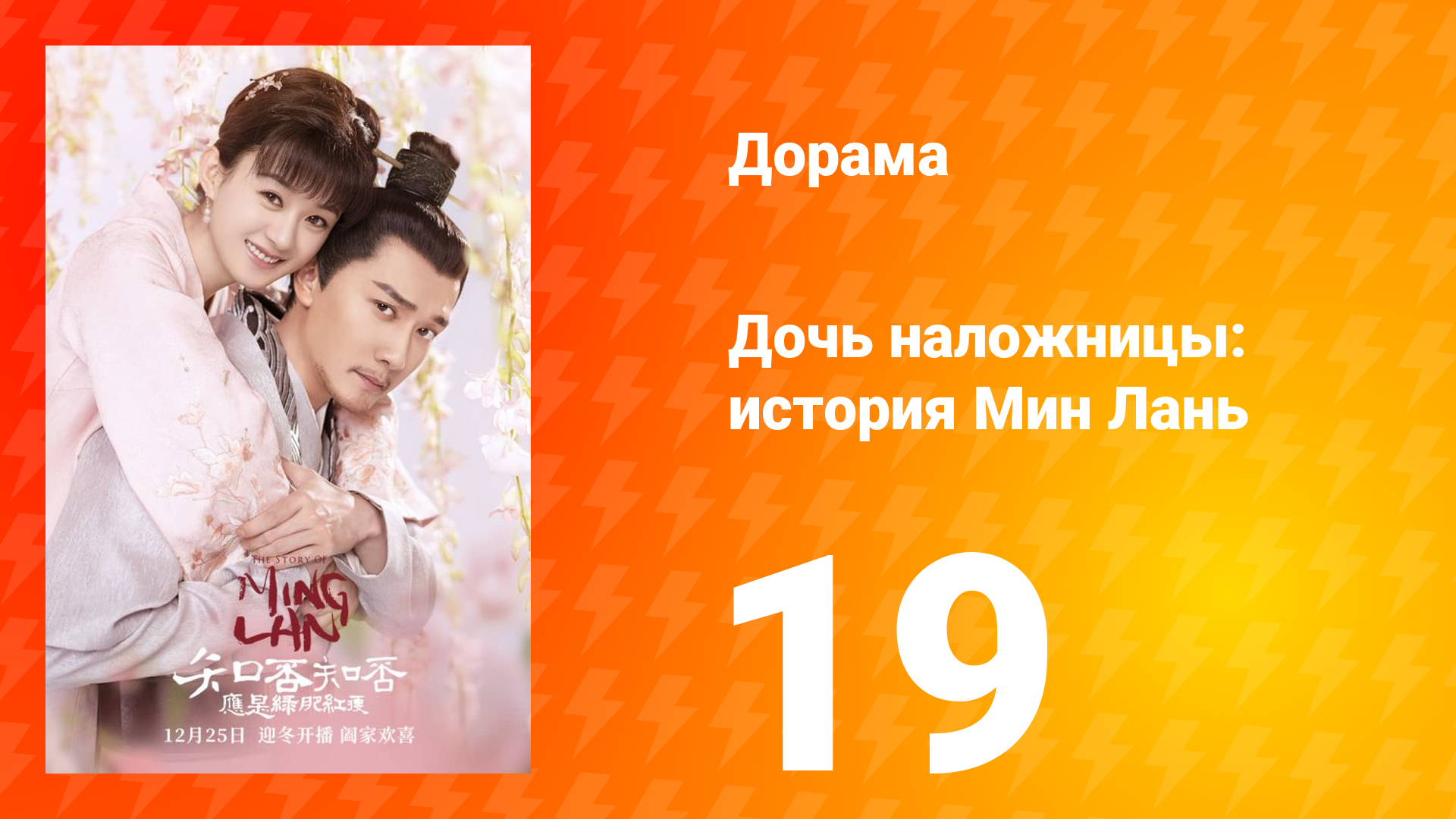 Дочь наложницы: история Мин Лань 1 сезон 19 серия