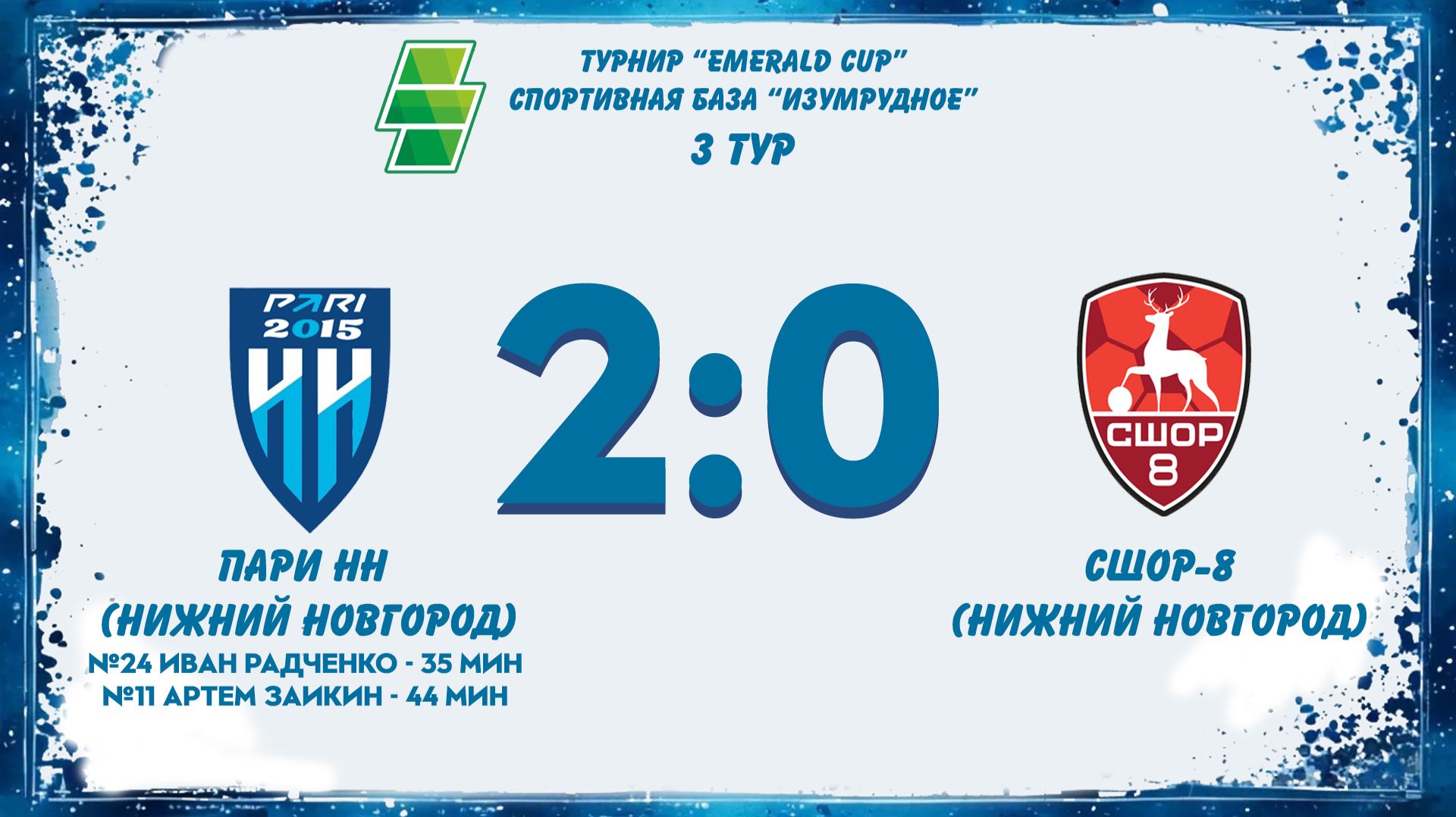Пари НН (Нижний Новгород) - СШОР-8 (Нижний Новгород)