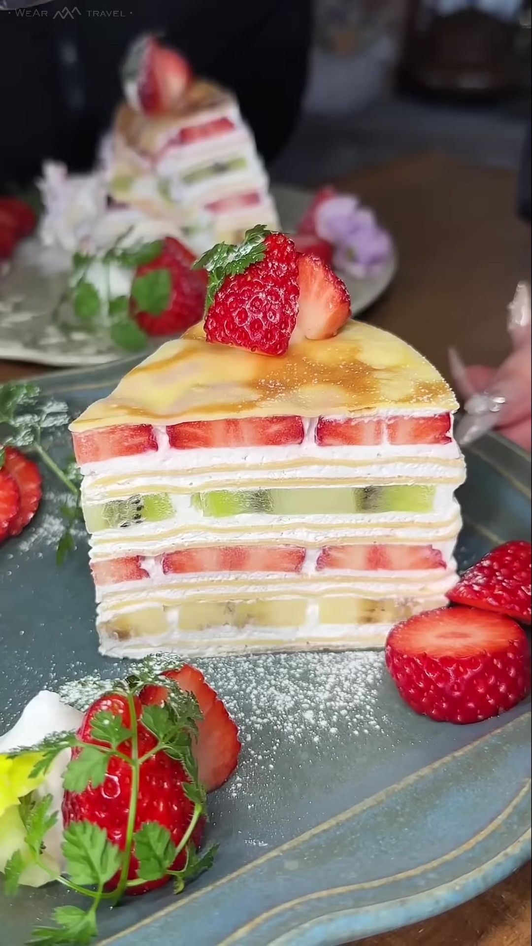 Фруктовый блинный торт 🎂🥞