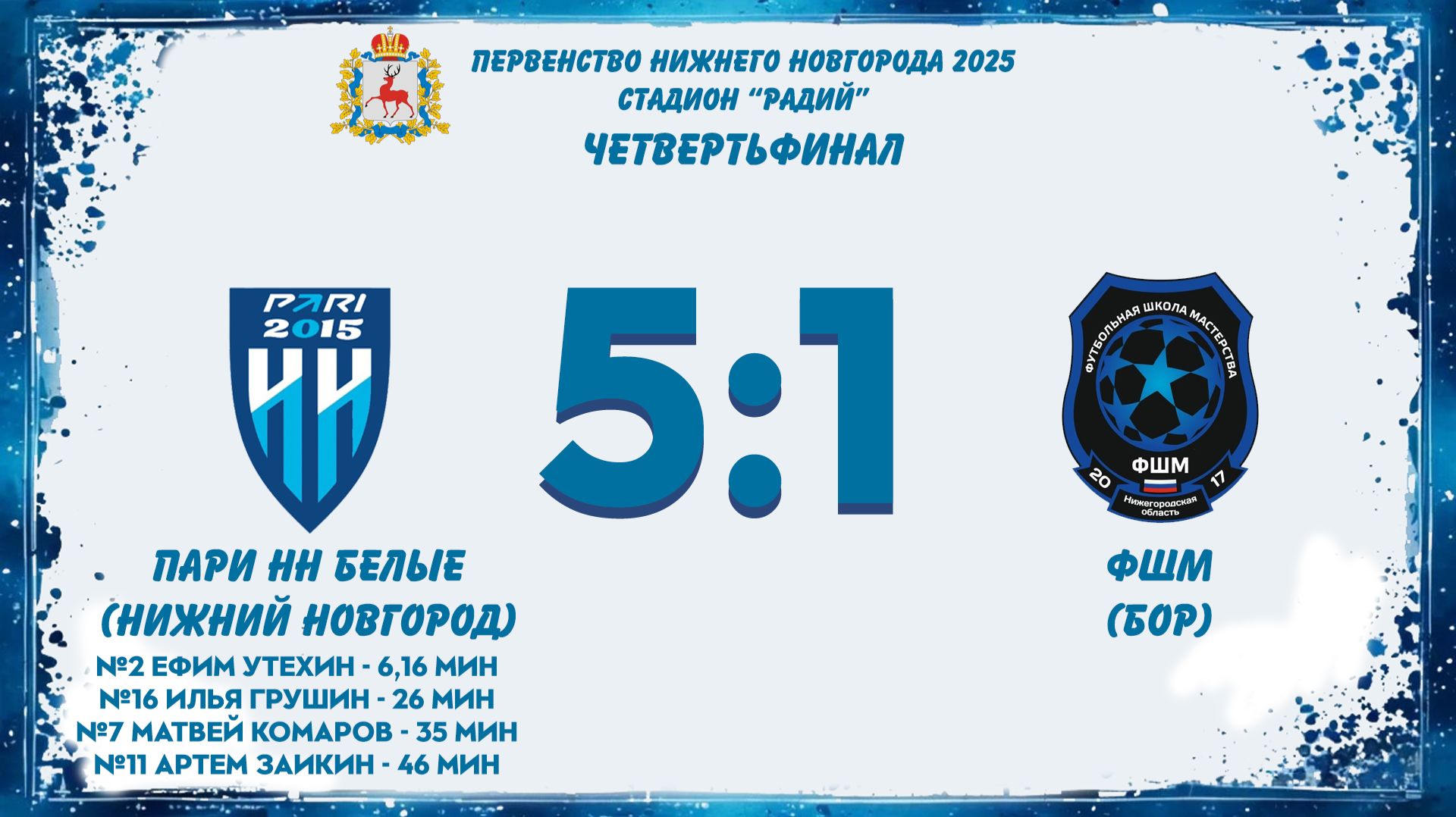 Пари НН Белые (Нижний Новгород) - ФШМ (Бор)