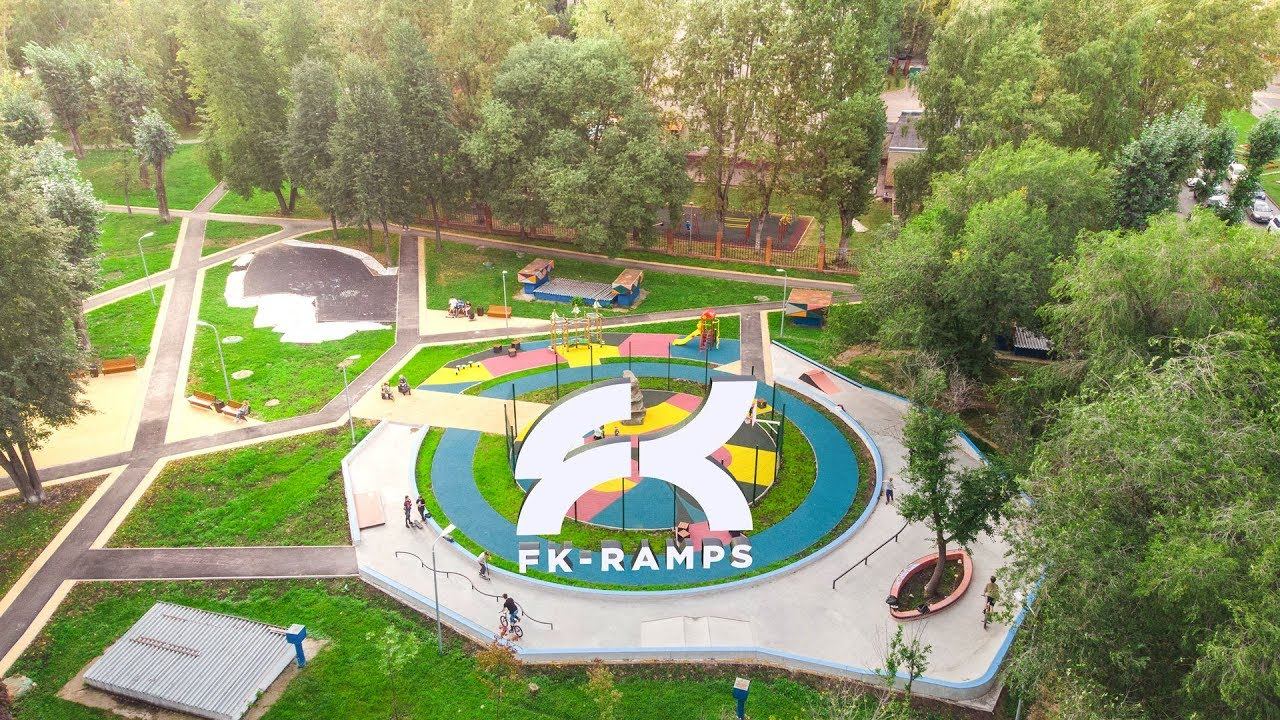 Бетонный скейт парк #FKramps в Котловке | Concrete Skatepark in Kotlovka, Moscow