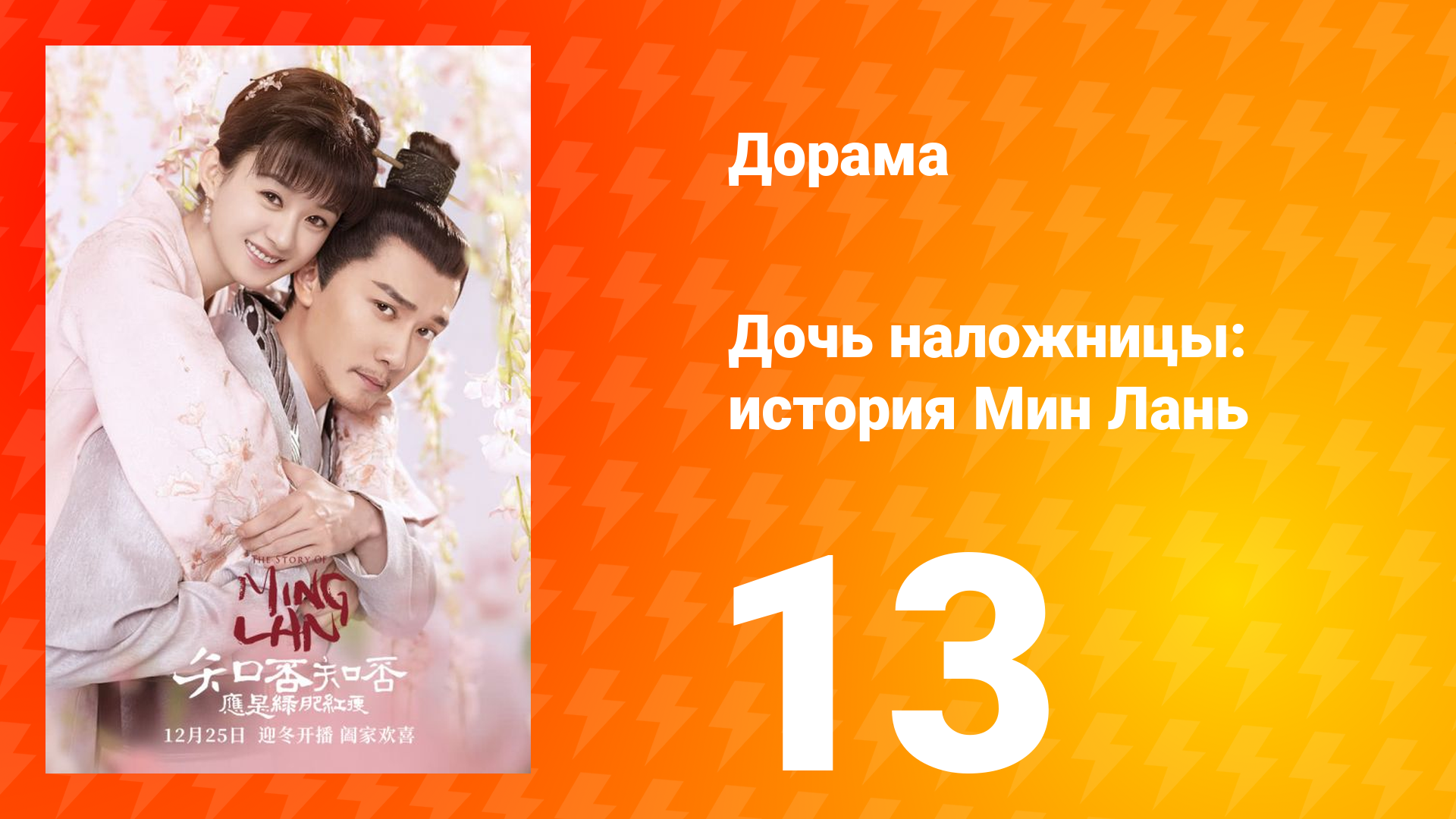 Дочь наложницы: история Мин Лань 1 сезон 13 серия