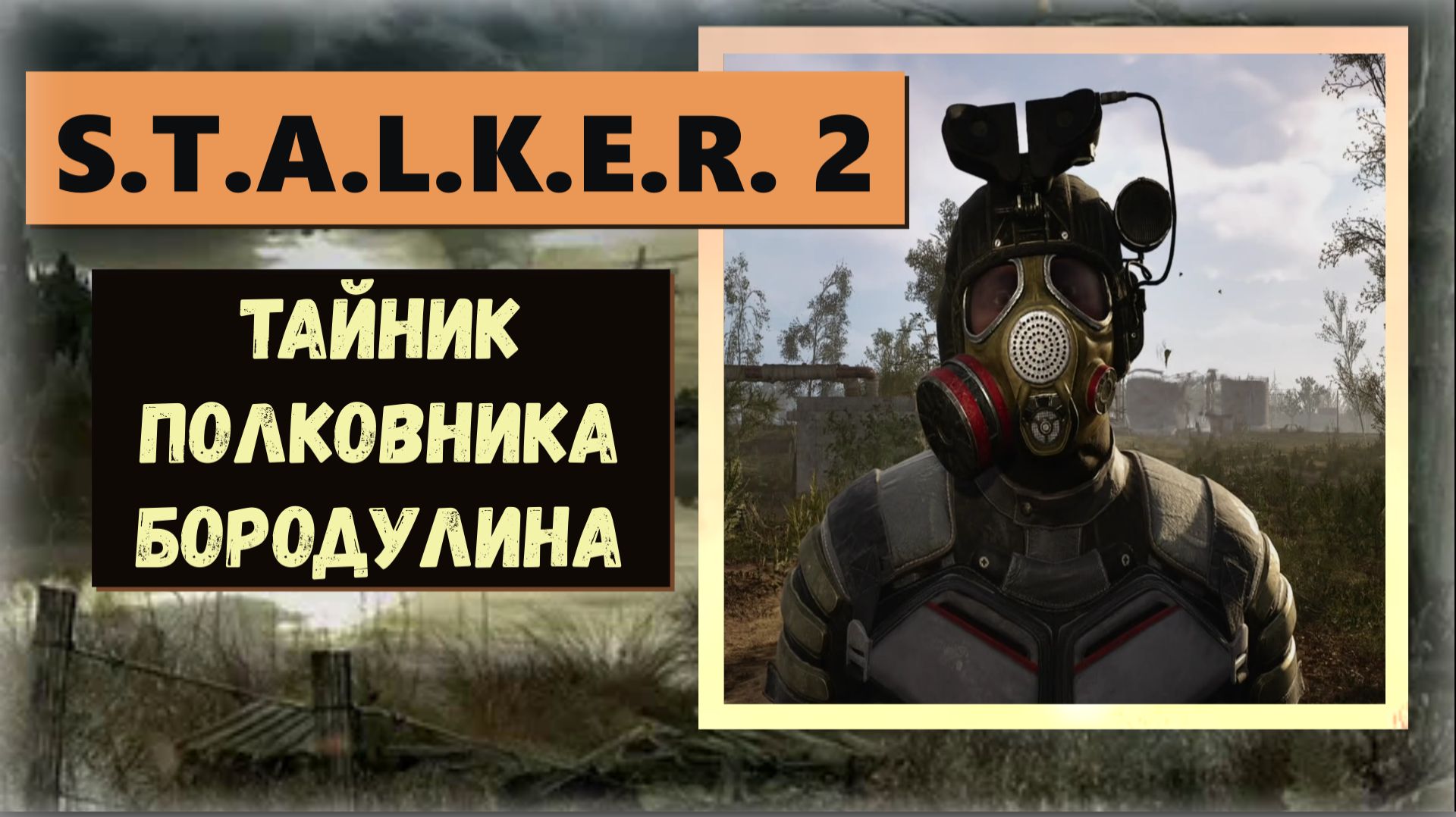 S.T.A.L.K.E.R.2  Полковник Бородулин его тайник и снаряжение "Ветер Свободы»
