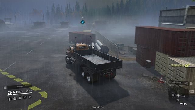 SnowRunner Блэк-Ривер  Деревянный Мост