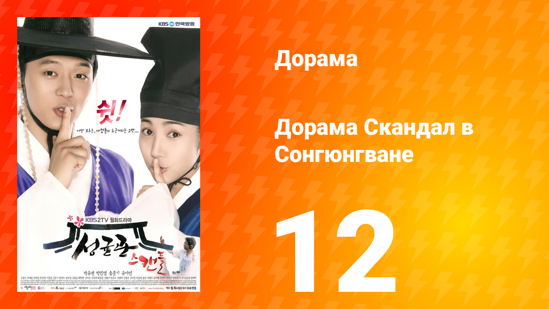 Скандал в Сонгюнгване 1 сезон 12 серия