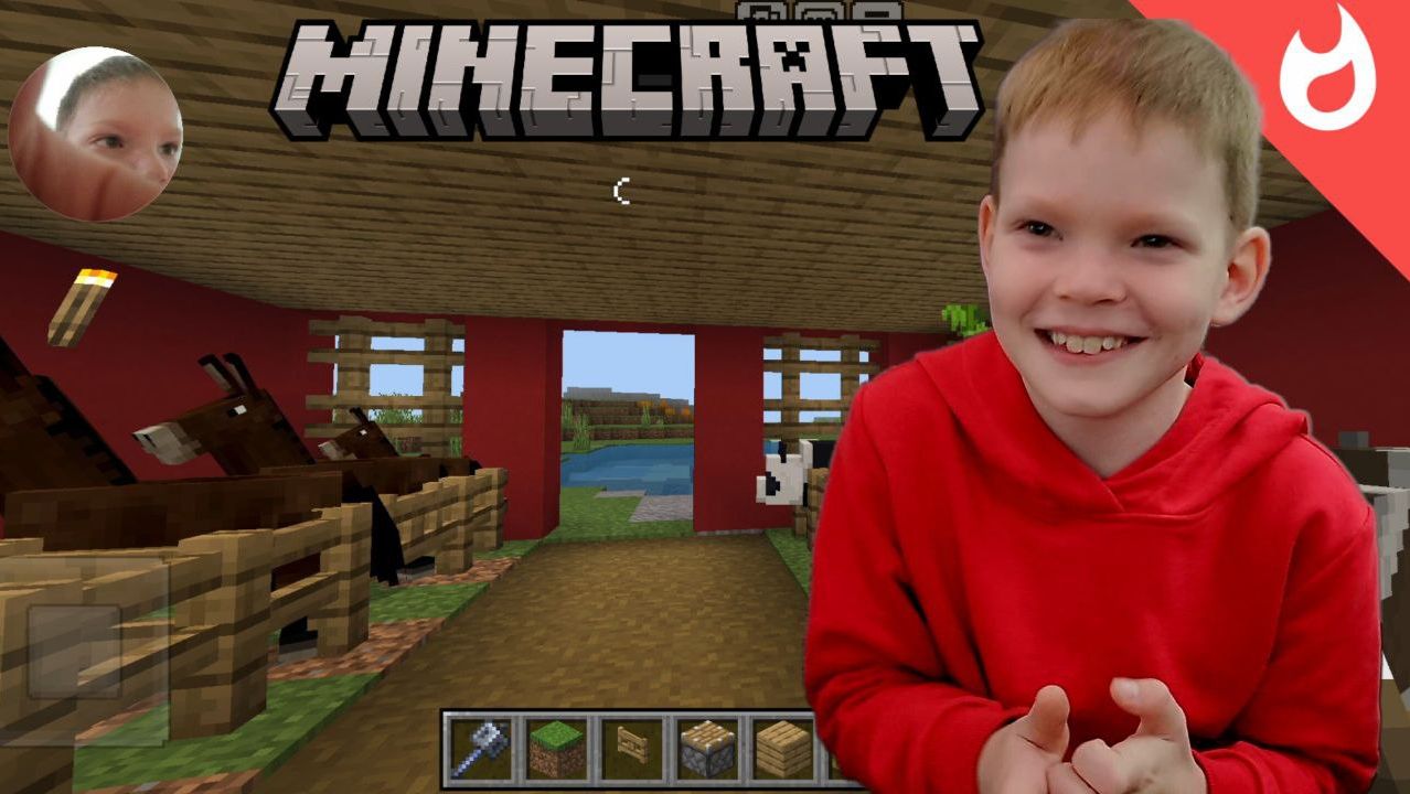 Строим ферму и город в небе в Майнкрафт