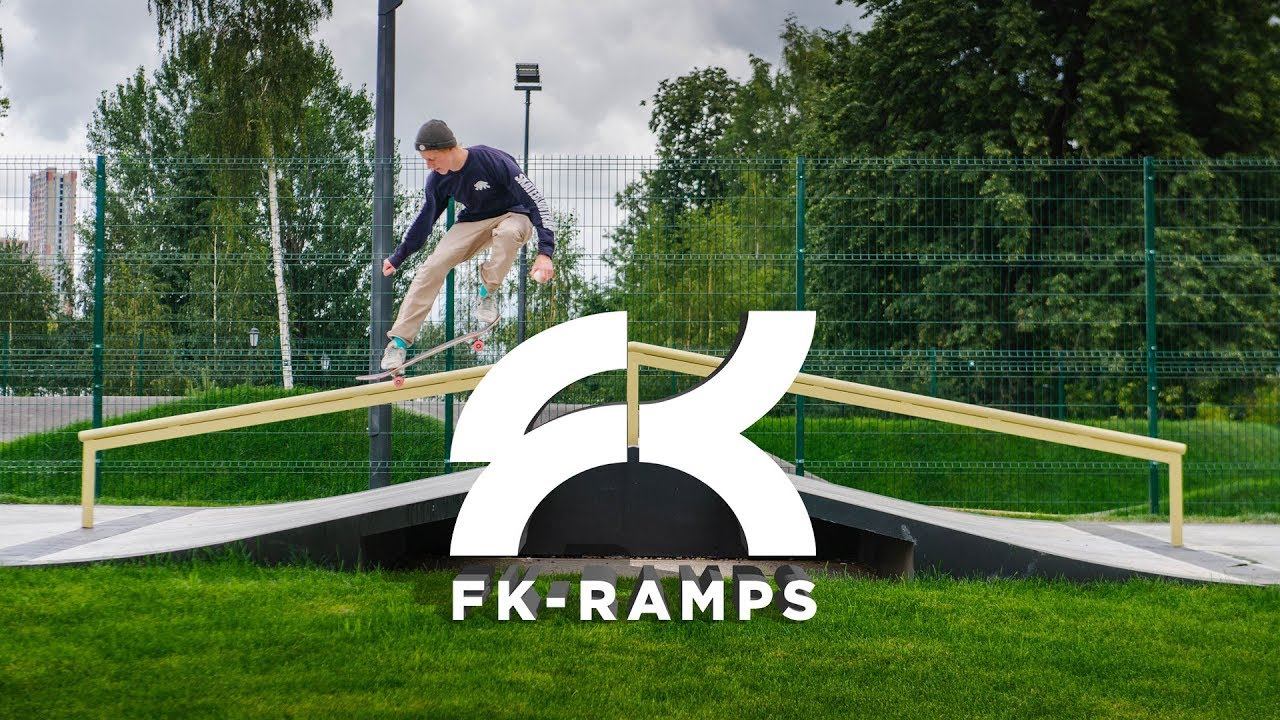 Бетонный скейт парк #FKramps в Черкизово | Concrete skatepark in Cherkizovo, Moscow