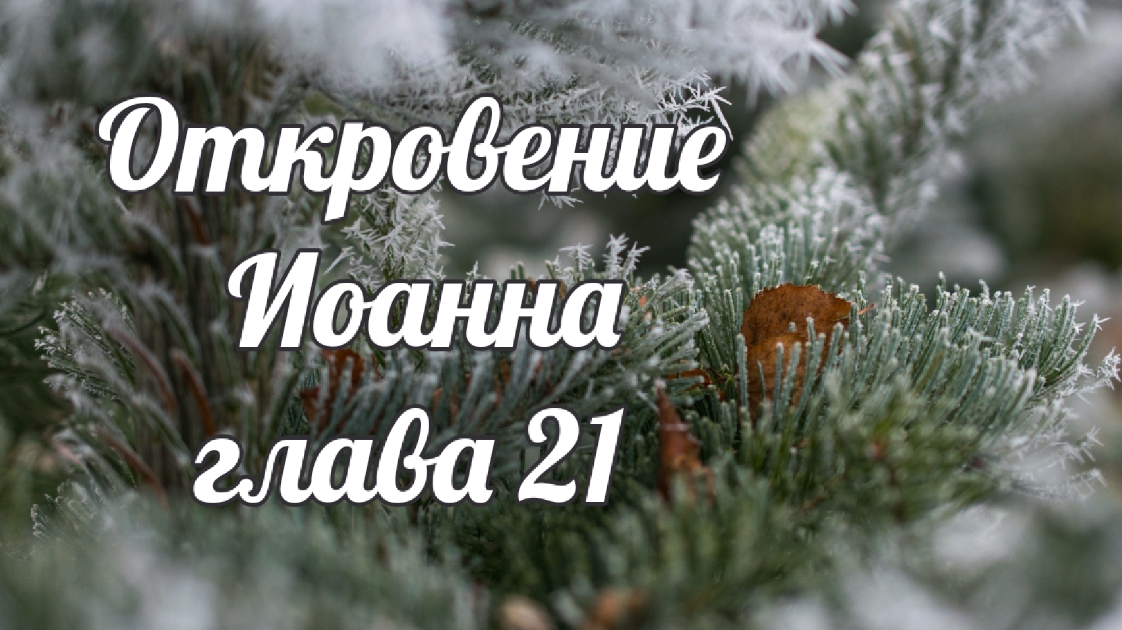 Откровение Иоанна глава 21