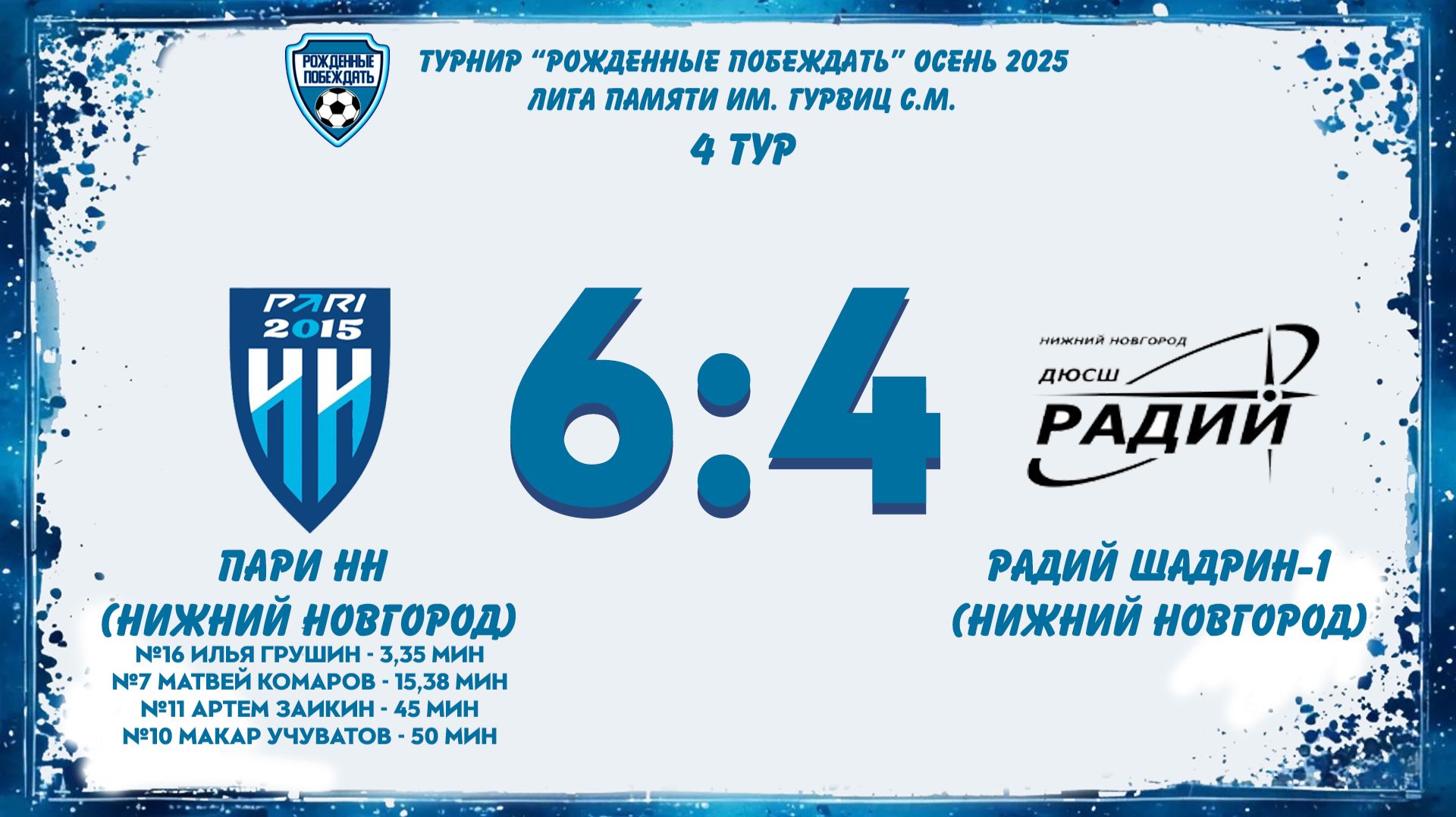 Пари НН (Нижний Новгород) - Радий Шадрин-1 (Нижний Новгород)