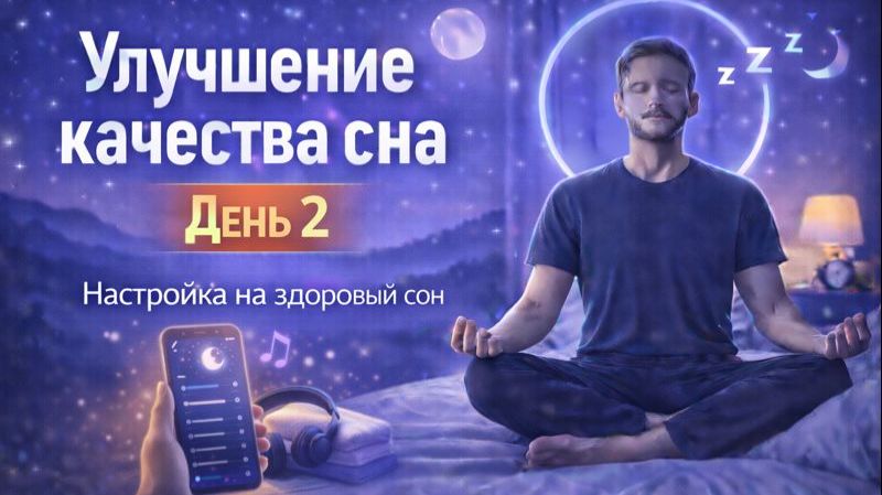 🧘 Медитация для сна. 2 День: Настройка на здоровый сон