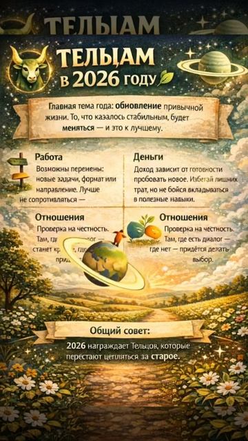Совет Тельцам на 2026