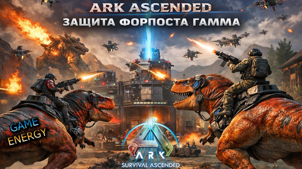"Защита форпоста". Часть первая. ARK ascended. 5-ый день. Седьмой сезон. Lost colony. #GAME ENERGY