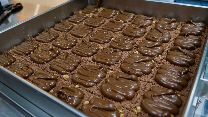 шоколадный рисовый пирог из Кореи