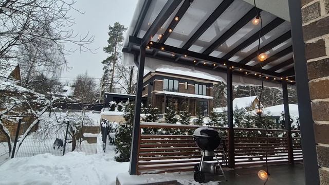 Обзор террасы зимиой