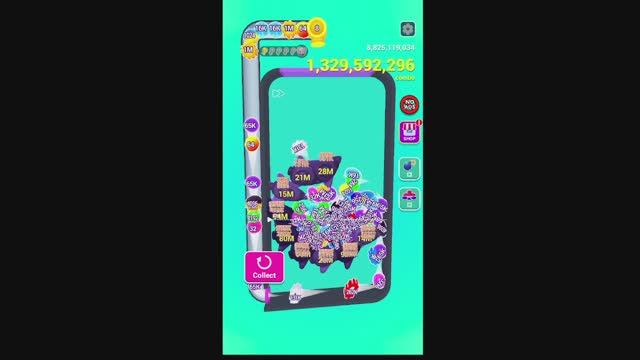 Играю в Bounce Merge коплю 4М