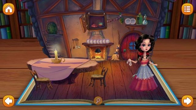 Белоснежка и семь гномов. Книга с озвучкой и анимациями.