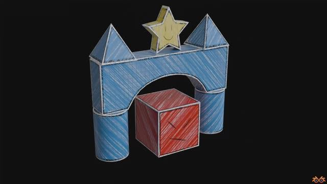 Fluent Materializer. Процедурная заливка с обрамлением по краям в Blender.